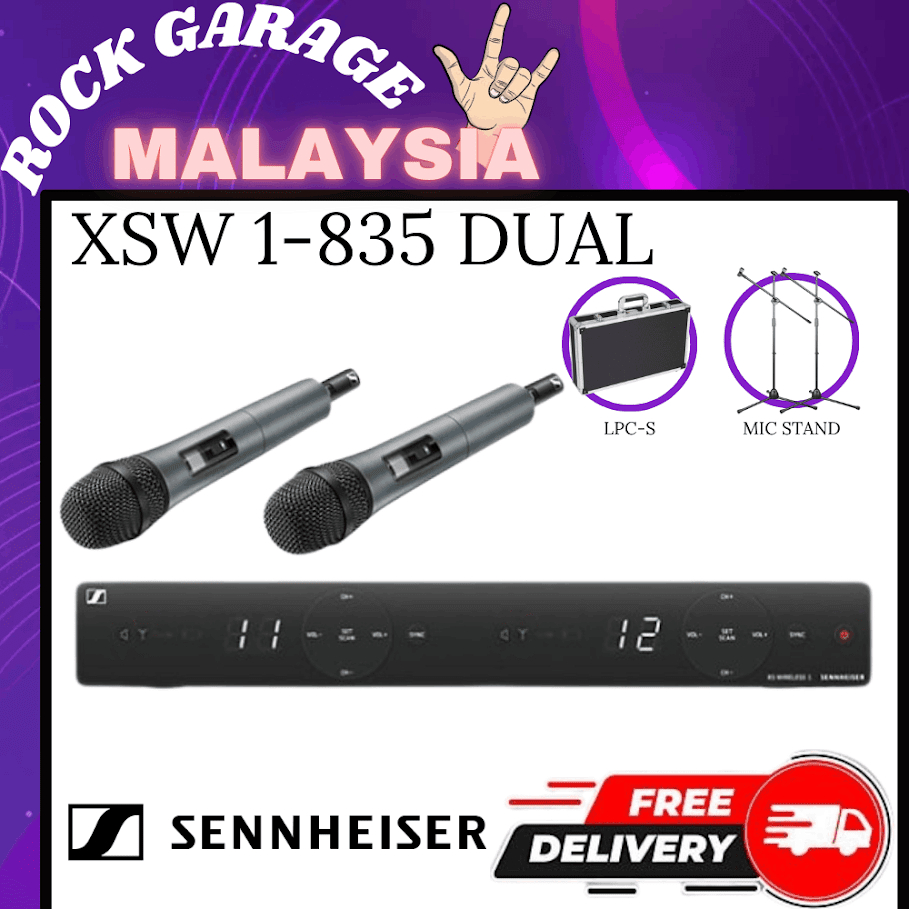 Sennheiser XSW 1-835 Dual Wireless Dual Handheld Microphone System ...