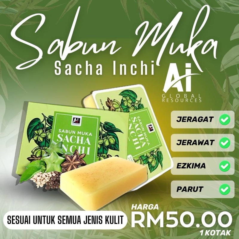 SABUN SACHA INCHI AI GLOBAL | Shopee Malaysia