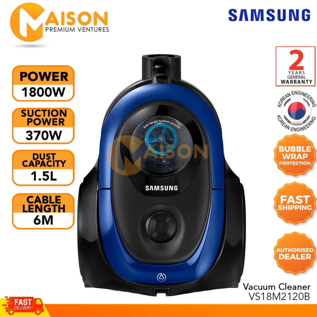 Samsung Bagless Vacuum Cleaner 1800W VC18M2120SB (2 Years Warranty) | Shopee Malaysia