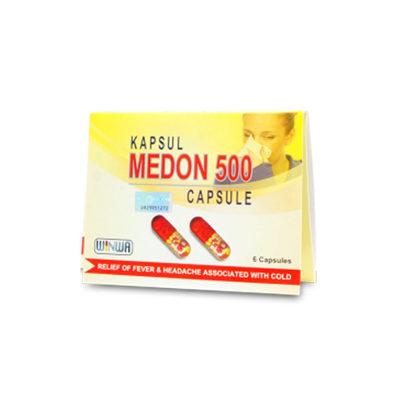 MEDON 500 Colds Capsule 伤风感冒胶囊 ( 1pack = 6's ) | Shopee Malaysia