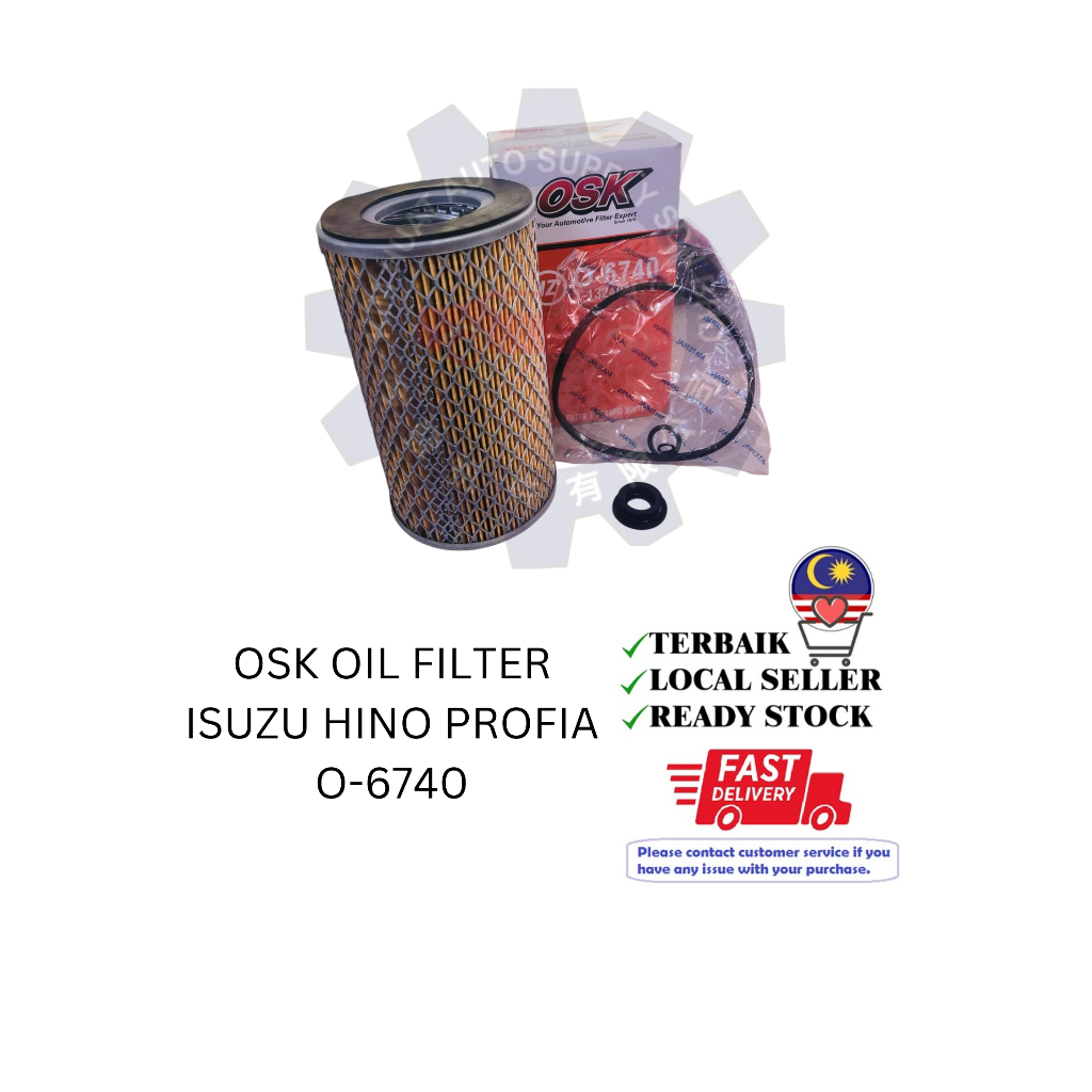 OSK OIL FILTER FOR ISUZU HINO PROFIA - O-6740 | Shopee Malaysia