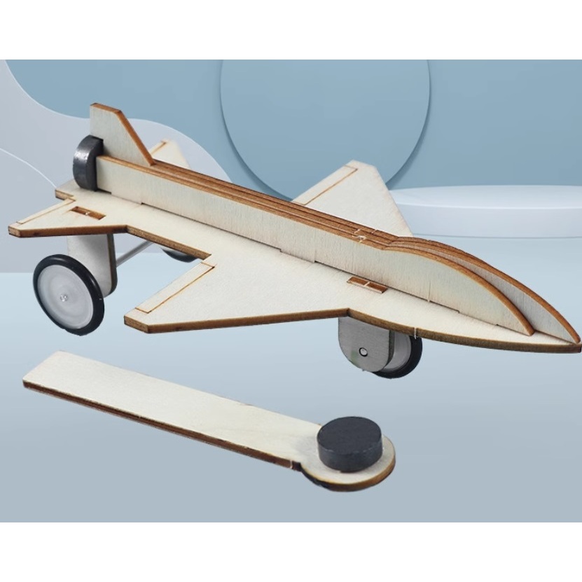DIY STEM Kits Magnetic Wooden Plane | Shopee Malaysia
