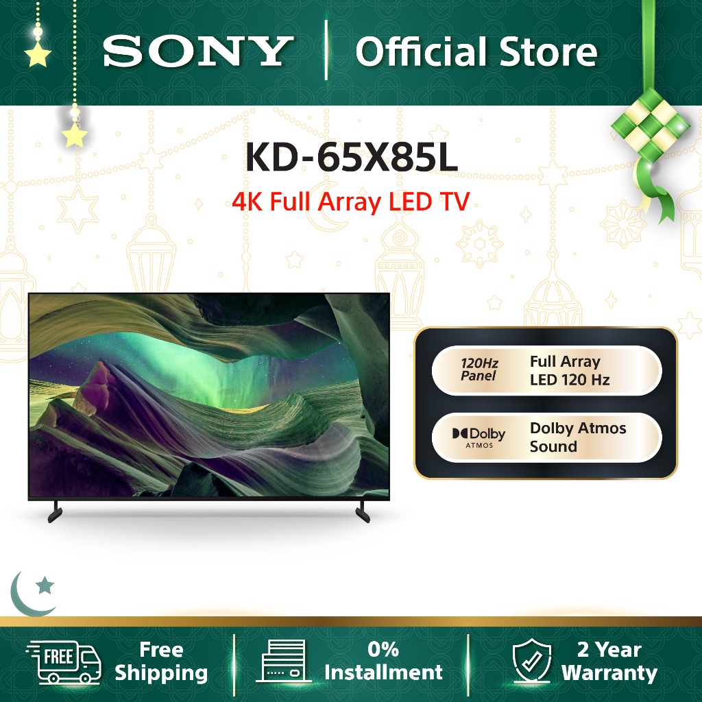 Sony 65" BRAVIA KD X85L | Full Array LED | 4K Ultra HD | High Dynamic Range (HDR) | Smart TV ...