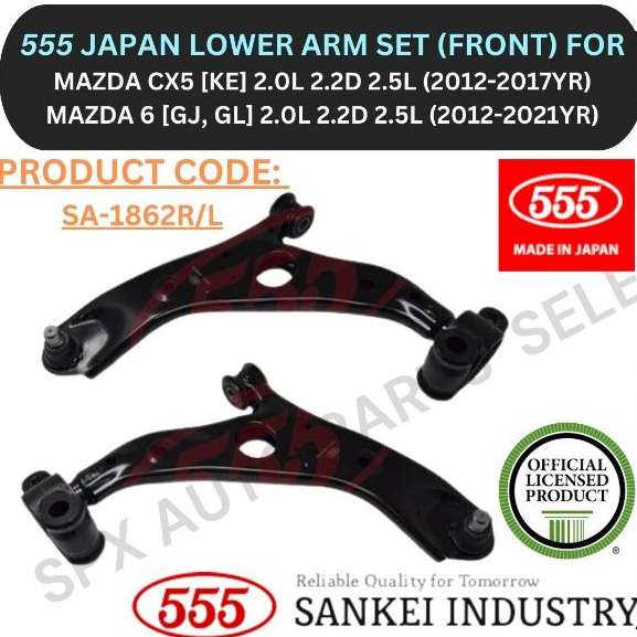 555 JAPAN GENUINE LOWER ARM (FRONT) FOR MAZDA CX5 [KE] '12-17YR / MAZDA ...