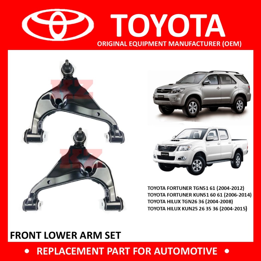 TOYOTA FORTUNER TGN51 61 KUN51 60 61 HILUX TGN26 36 KUN 25 26 35 36 ...