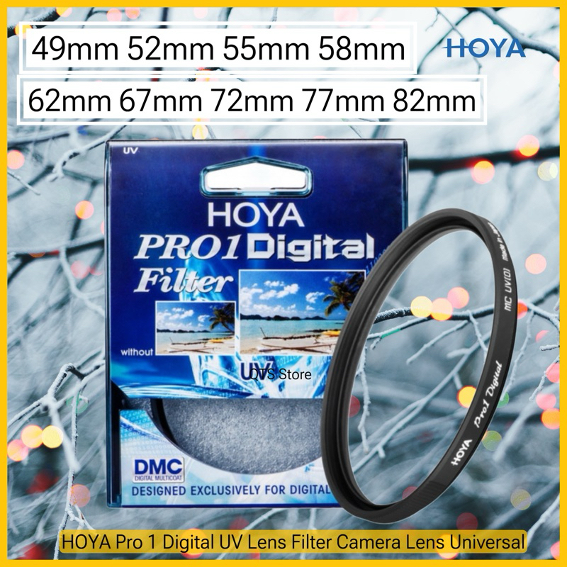 Hoya Ultraviolet Lens UV Pro 1 Digital Filter 49mm 52mm 55mm 58mm 62mm ...