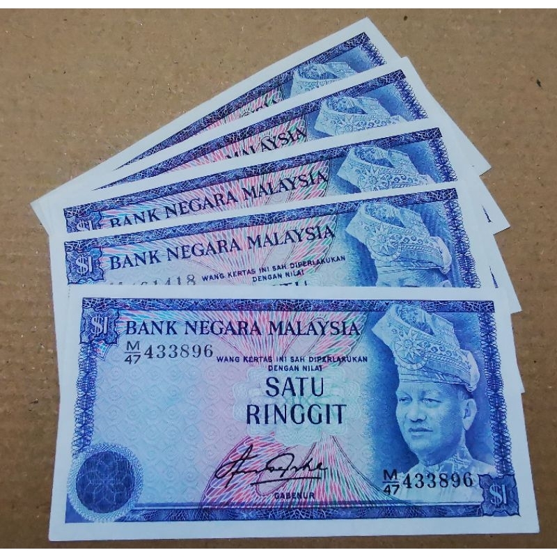 Offer Banknote Malaysia Rm1 Siri 4 Condition UNC Cantik Seperti Di ...