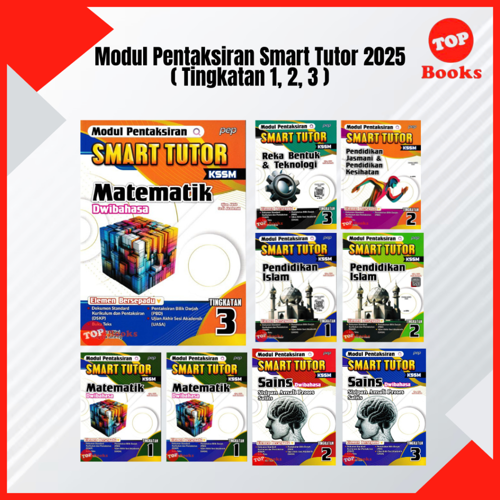 [TOPBOOKS PEP] Buku Latihan : Modul Pentaksiran Smart Tutor Tingkatan 1 2 3 KSSM (2025) | Shopee ...