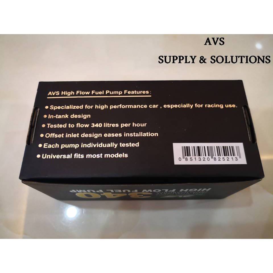 [ READY STOCK ] 340LPH AVS Racing Fuel Pump 340LPH | Shopee Malaysia