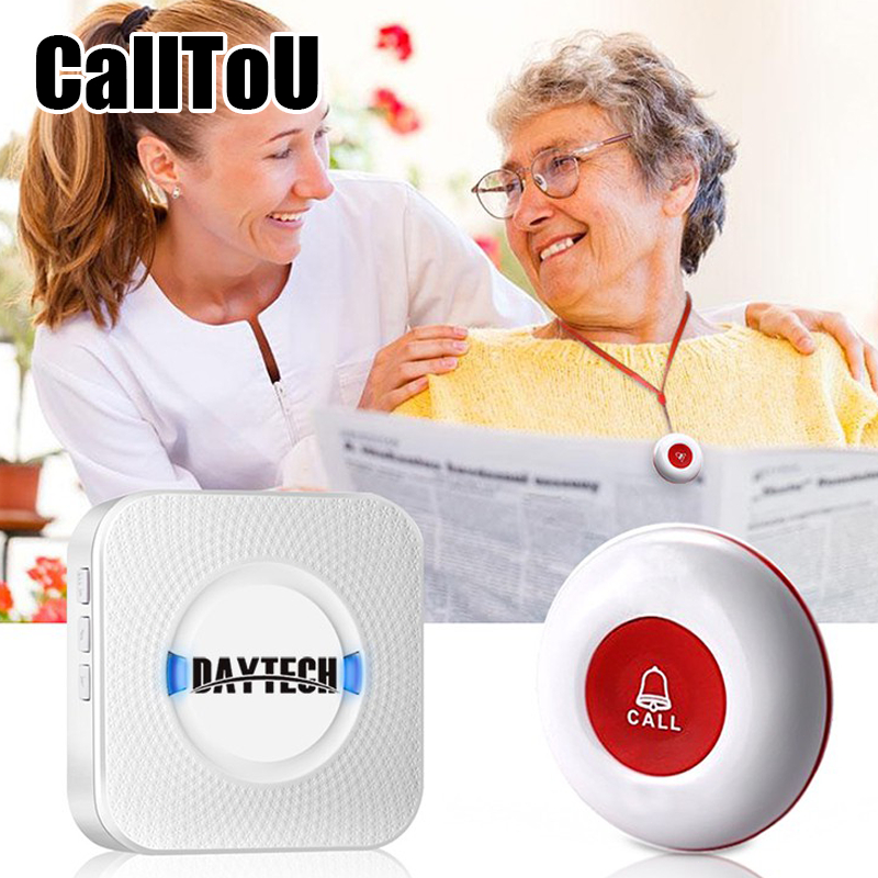 CallToU Wireless Caregiver Pager emergency bell for Home Elderly ...
