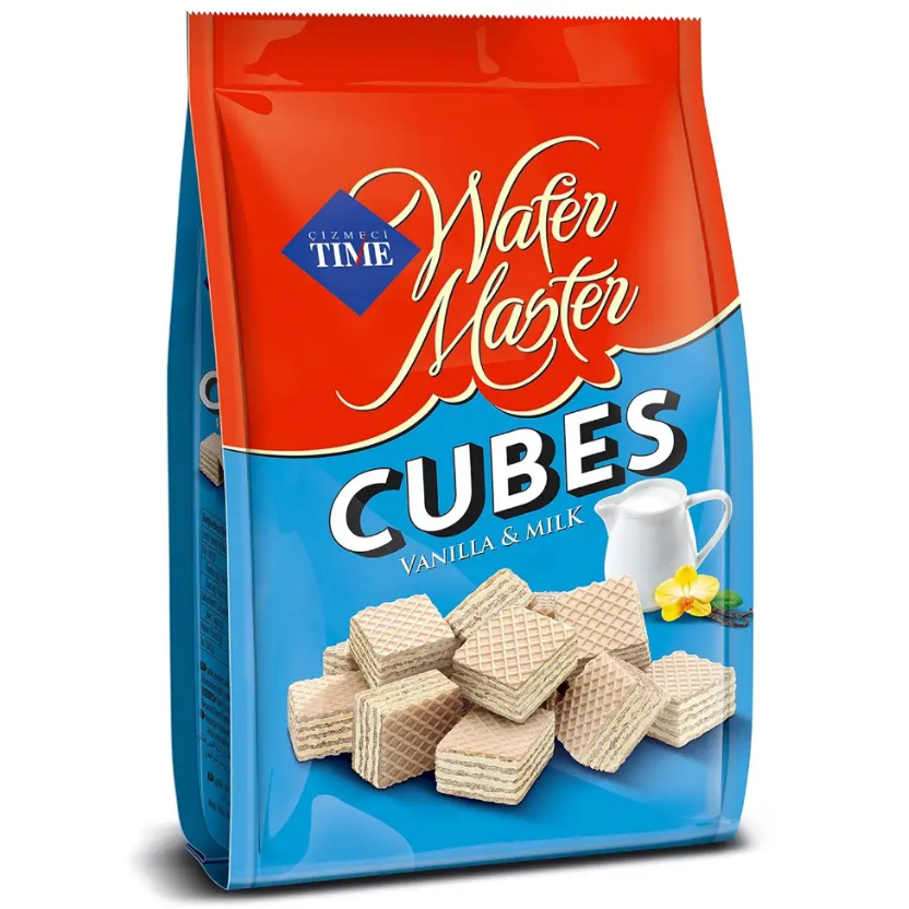 WAFER MASTER CUBES , premium WAFERS WITH MILK & VANILLA CREAM 100G {1PC ...