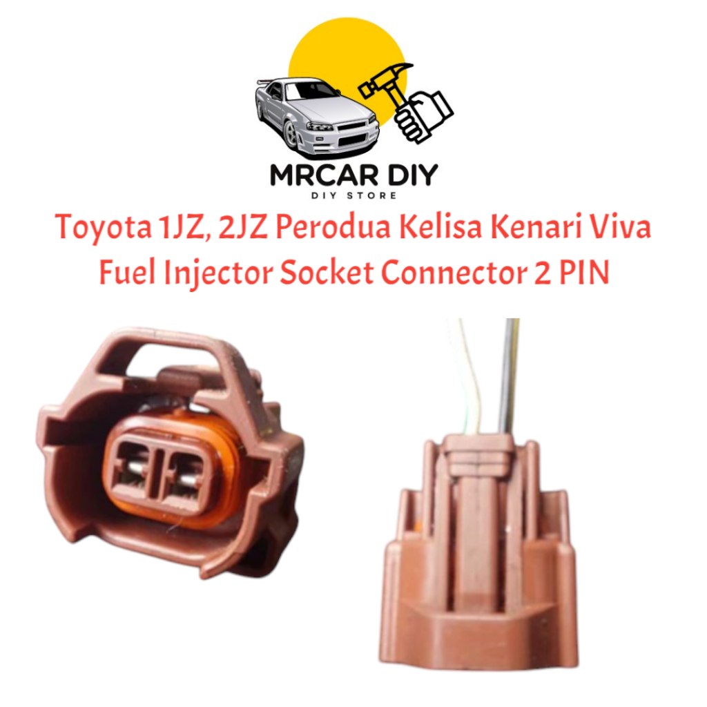 Toyota 1JZ, 2JZ Perodua Kelisa Kenari Viva Fuel Injector Socket ...