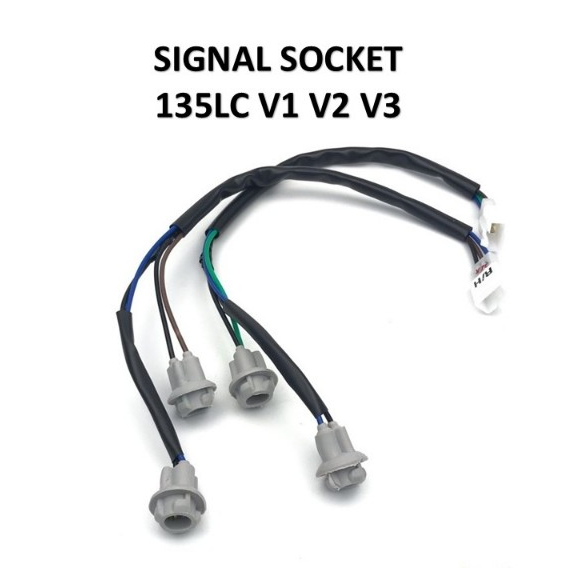 (1 SET) SIGNAL SOCKET WIRE SIGNAL LAMP DEPAN LC135 V1 V2 V3 135LC V1 V2 V3 | Shopee Malaysia