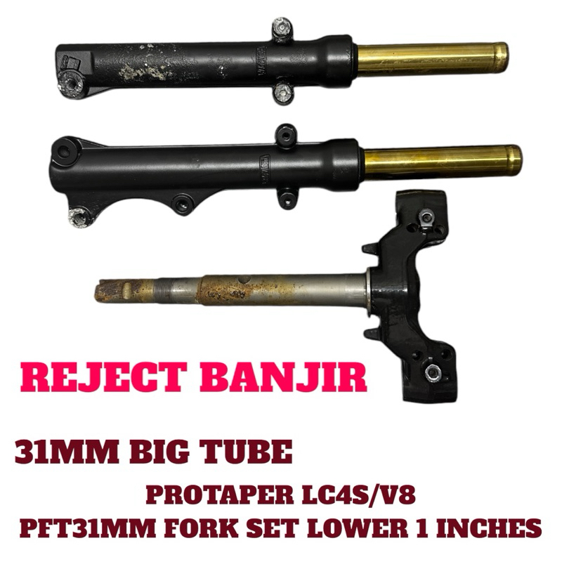 LC4S/V8 PROTAPER PFT-31MM FRONT FORK SET REJECT LOWER 1 INCHES | Shopee ...
