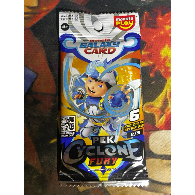 KAD BOBOIBOY Pek Cyclone Fury S Card 2/9 | Shopee Malaysia