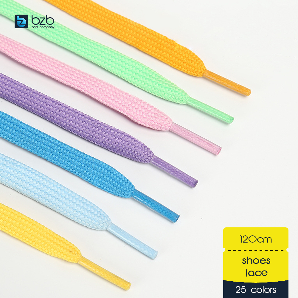 2pcs Colorful 120cm Flat Shoe Lace Shoes Unisex Solid Color String ...