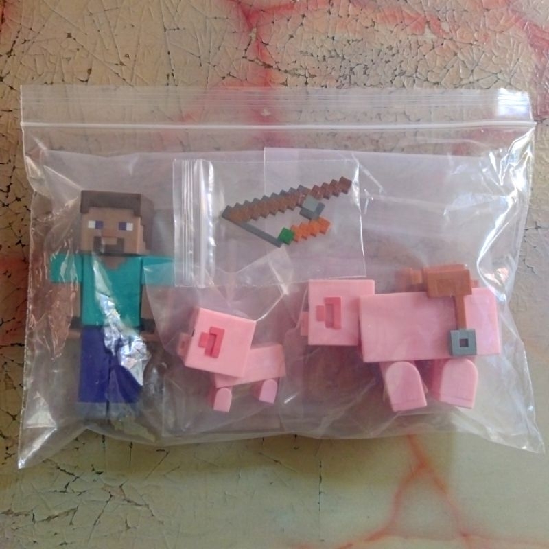 [Pre-loved]Minecraft 15th Anniversary Build-a-Portal Figure Multi-Pack ...