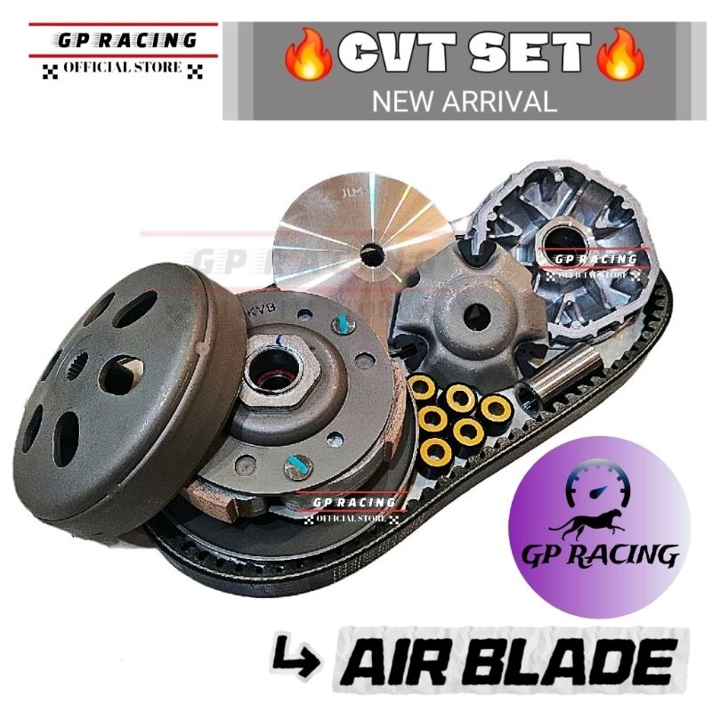 Air Blade pulley set CVT Front Rear pulley with housing and Timing Belt ...