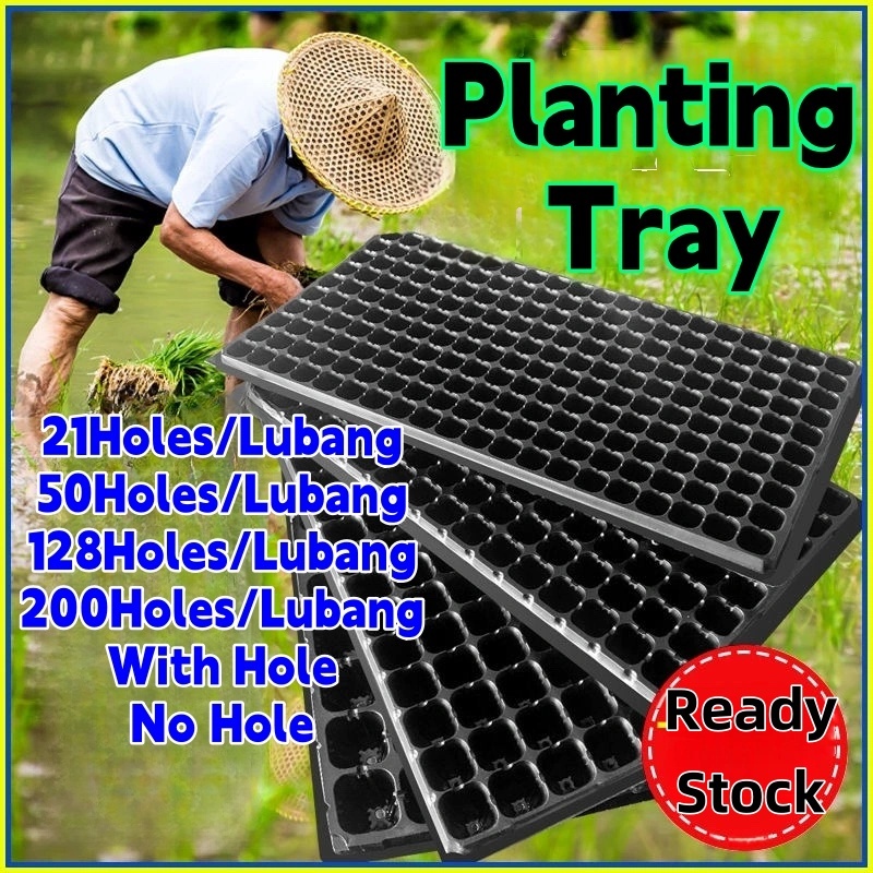 Seedling Planting Tray Plastic Nursery Tray 21 50 128 200 Holes ...