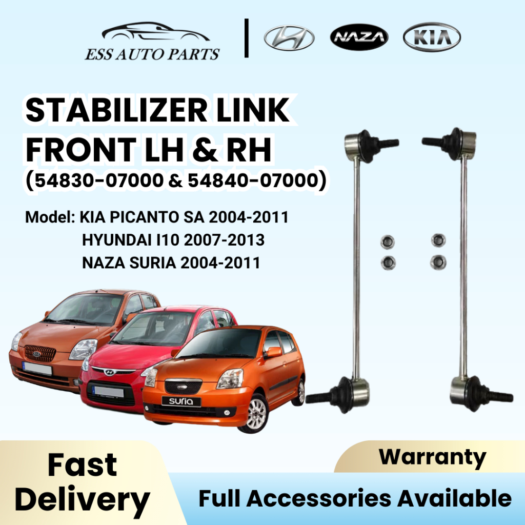 ESS Kia Picanto SA / Hyundai i10 / Naza Suria Front Stabilizer Link LH ...