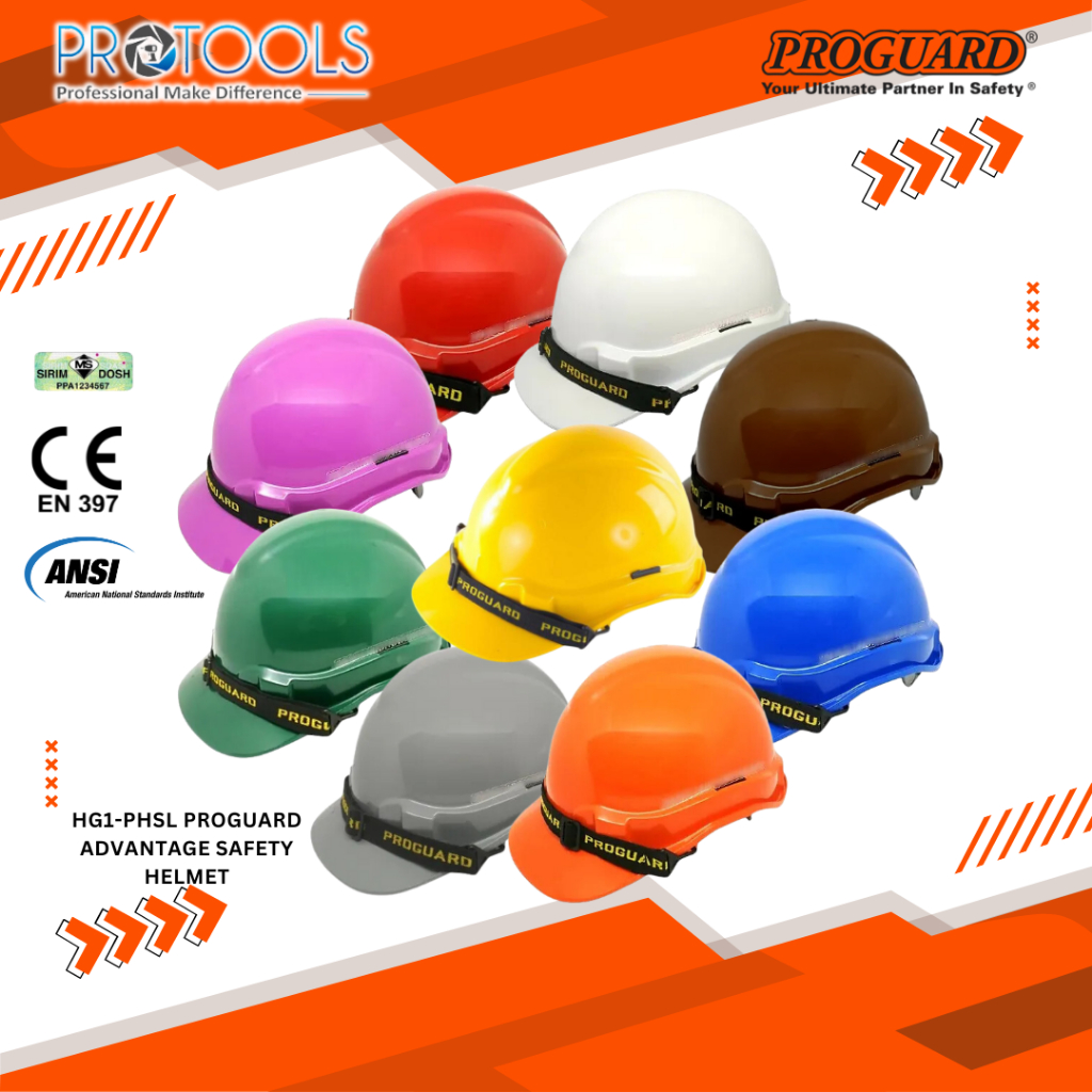 PROGUARD HG1-PHSL ADVANTAGE SAFETY HELMET (SIRIM CERTIFICATED) ABS ...