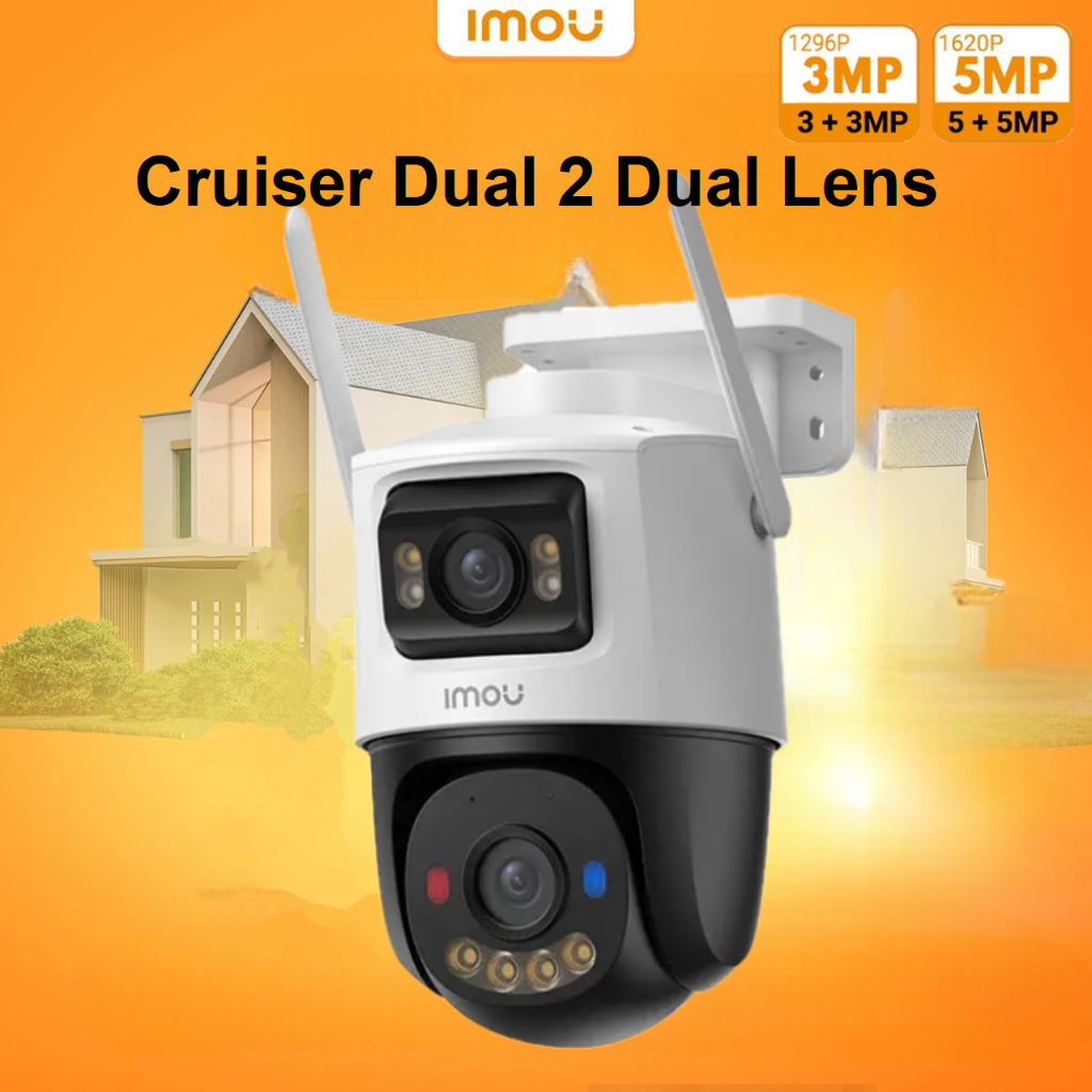 Imou Cruiser Dual 2 6MP 10MP 2-Eyed Recording Dual Lens Two Way Talk ...