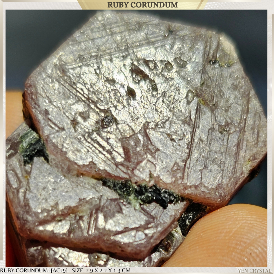 RUBY CORUNDUM WITH RECORD KEEPING ETCHING [AC29]MADAGASCAR-Connect with ...