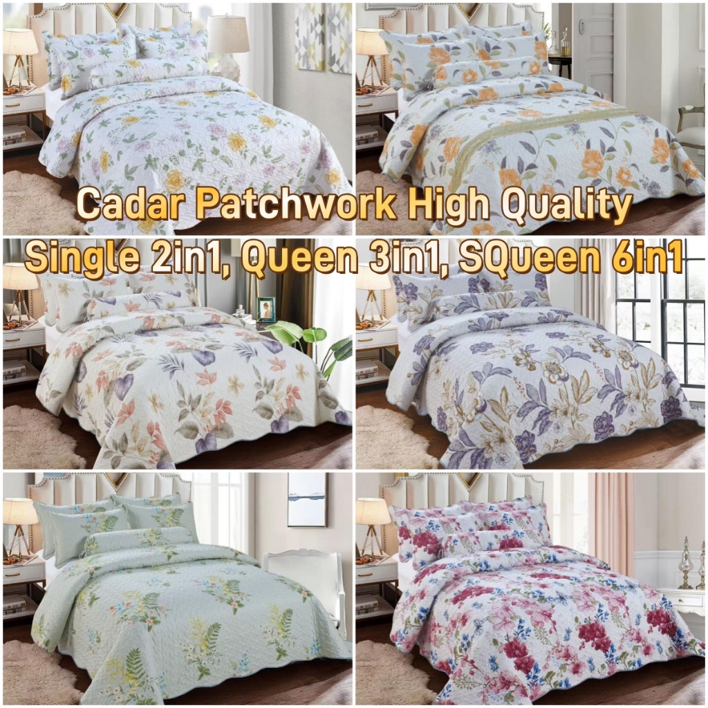 Cadar Patchwork High Quality SC - Single 2in1 , Queen 3in1 , Super ...