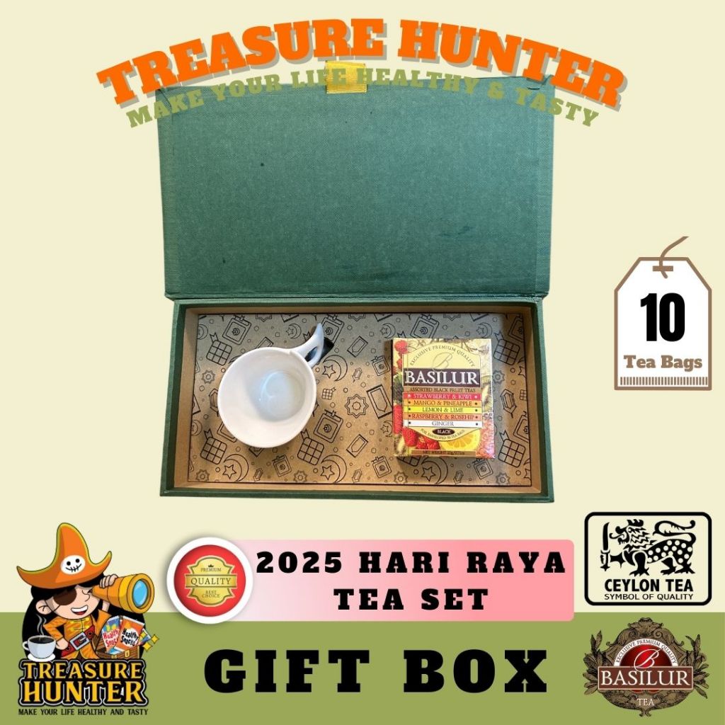 Treasure Hunter 2025 Hari Raya Gift Box Set with Cup Saucer and Ceylon ...