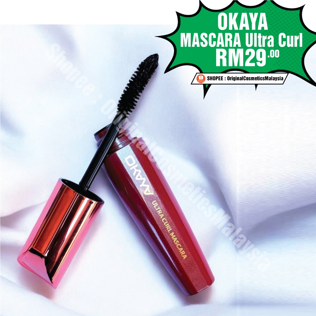 🎁OKAYA MASCARA ULTRA CURL SUPER LENTIK WATERPROOF MASCARA FAV MUA ...