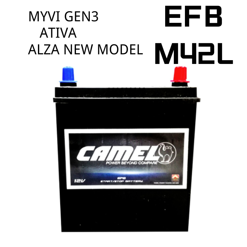 M42 EFB Camel | Car Battery PERODUA Myvi, Bezza Eco Idle With Auto ...