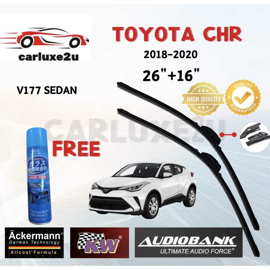 Toyota CHR Year 2018-2020 Car Wiper Coating | Car Windshield | Salutan ...