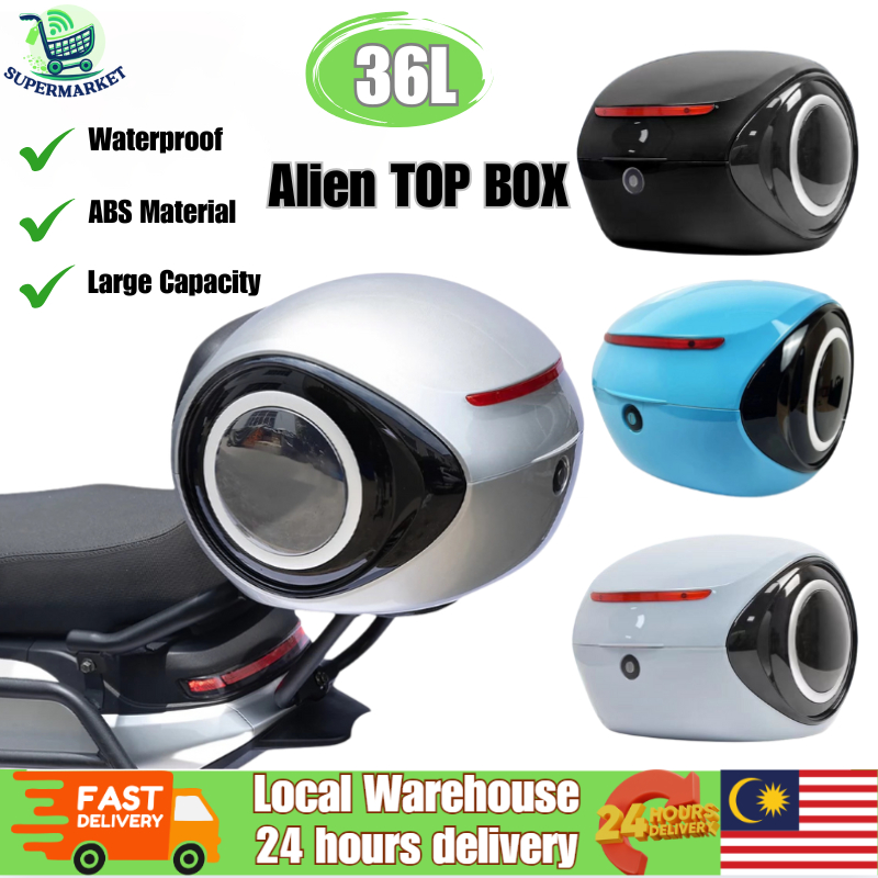 Top Box Alien Siput 36L Motorcycle Box Motor waterproof Y15ZR Y16ZR RSX ...