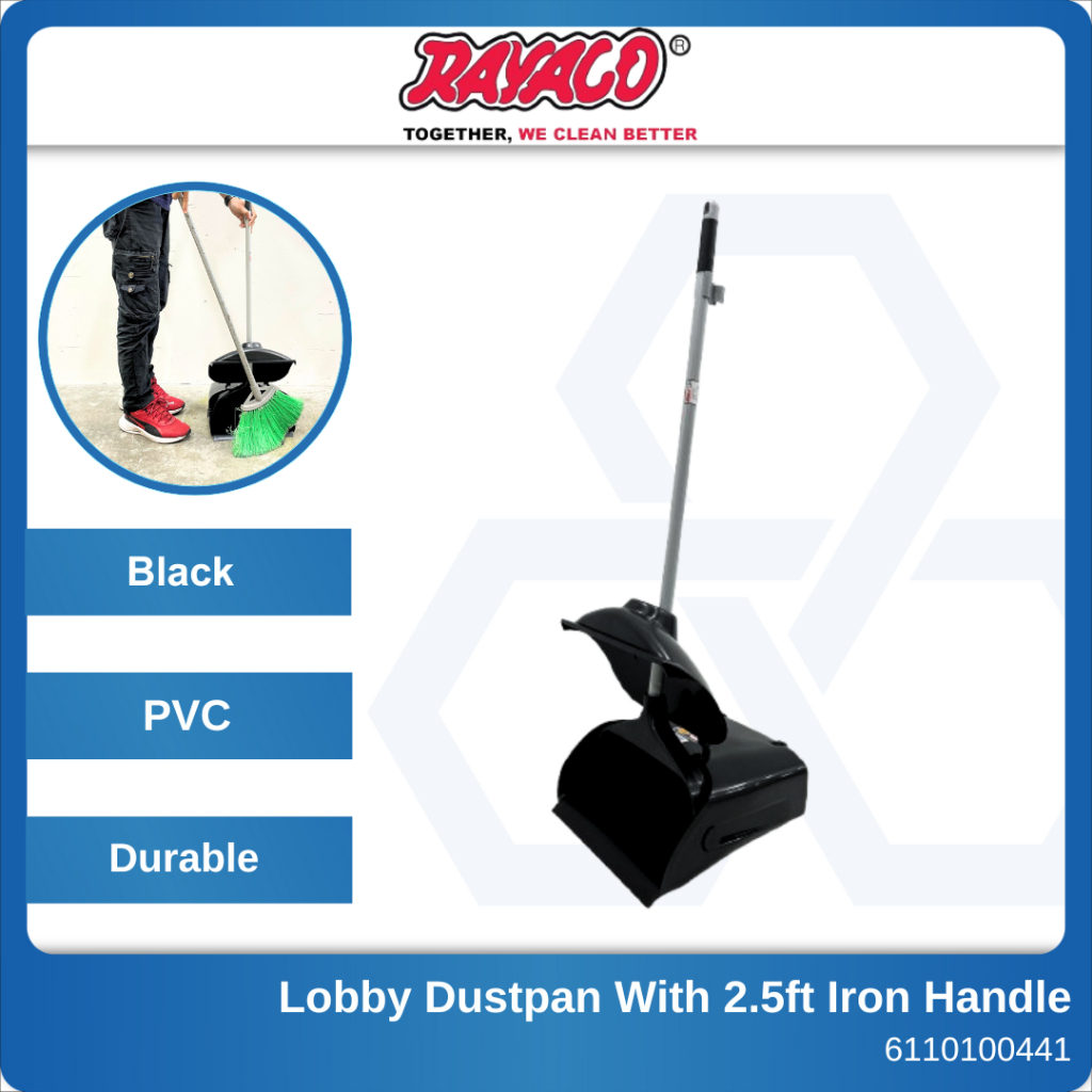 Rayaco Plastic Dustpan with Iron Handle / Home Dustpan / Penyodok ...
