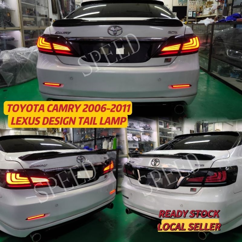 TOYOTA CAMRY ACV40 2006-2011 LEXUS DESIGN TAIL LAMP DYNAMIC LIGHT BAR TAIL LAMP ACV41 LAMPU ...