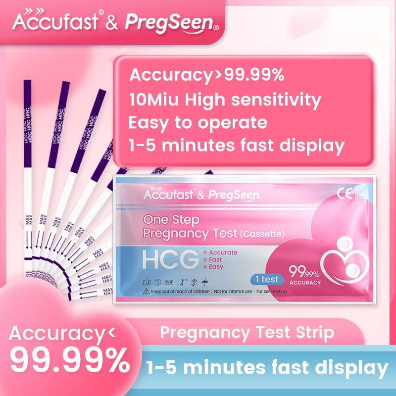 10Pcs ACCUFAST Pregnancy Test Accuracy 99.99% 10MIU Urine Pregnancy ...