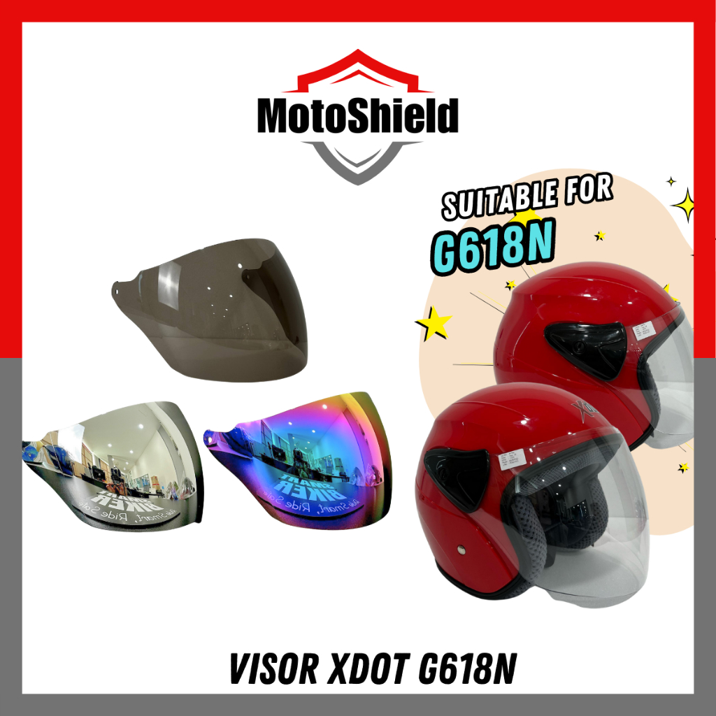 Visor Helmet XDot G618N (100% Original) | Shopee Malaysia