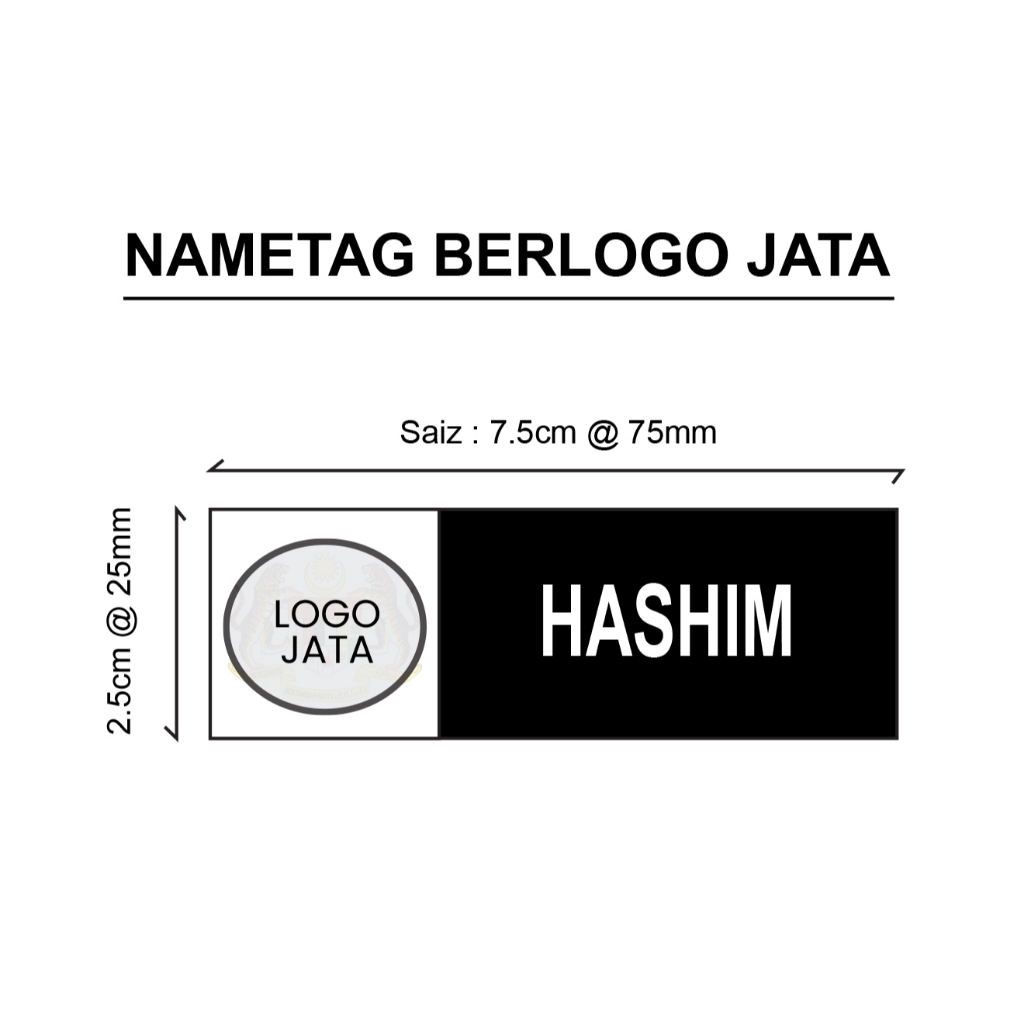 NAME TAG EPOXY BERLOGO | Shopee Malaysia