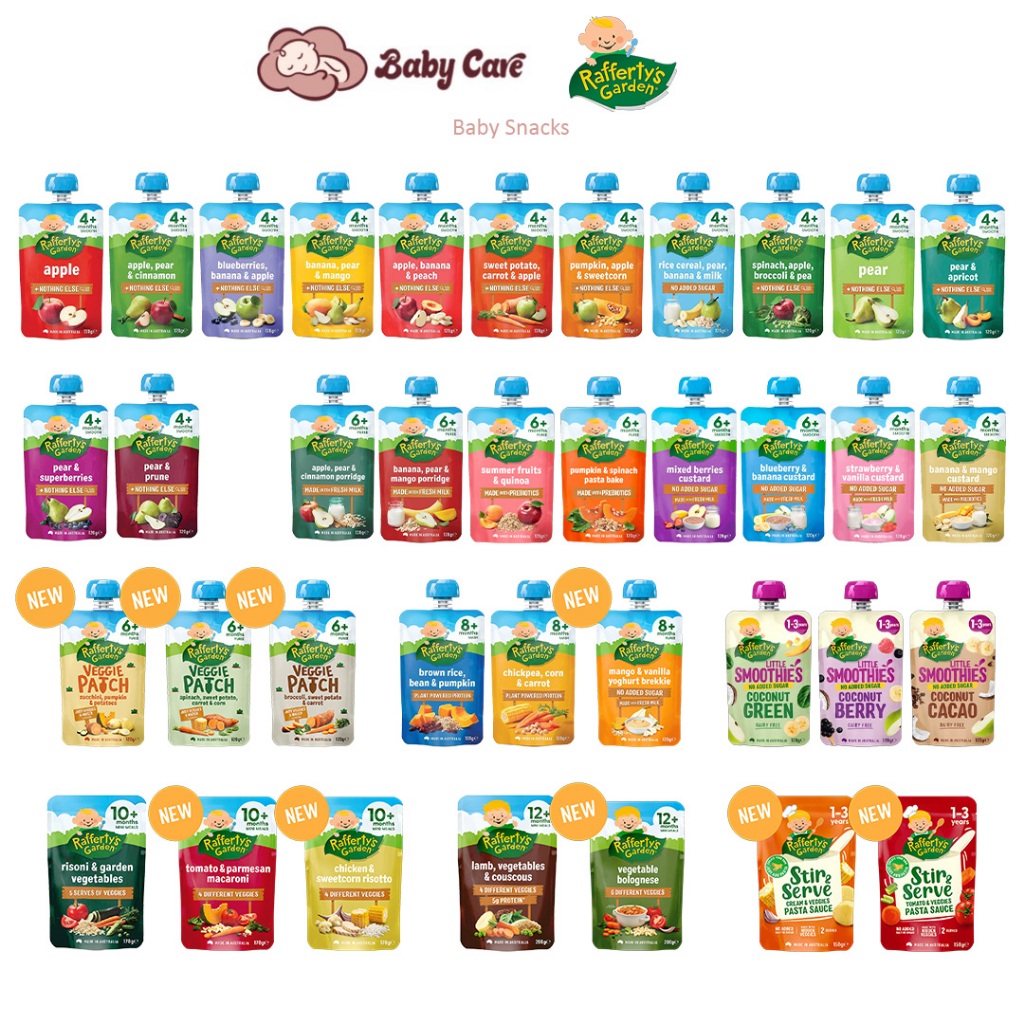 Rafferty's Garden Baby Food Puree, Baby Food Pouche, Baby Porridge ...