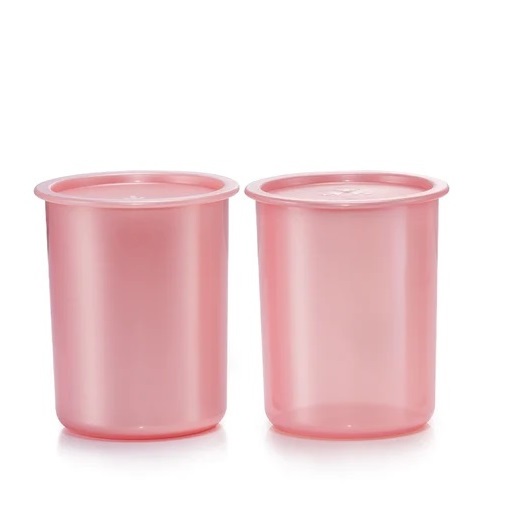 Tupperware Polka Dot/ Spring Gift Set/ Royale/ Camellia/ Mosaic Pink One Touch Canister Junior 1 ...