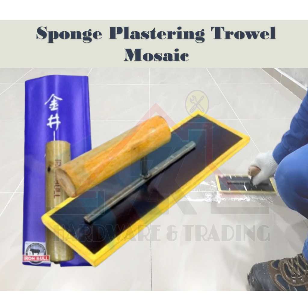 Papan Gosok Span Handle Kayu Plastering Trowel Sponge scrub | Shopee ...