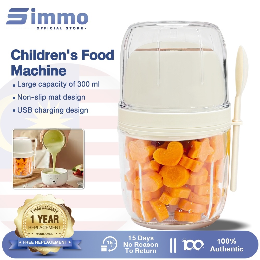 Simmo Chopper Blender Cordless Baby Food Processor Electric Mini ...