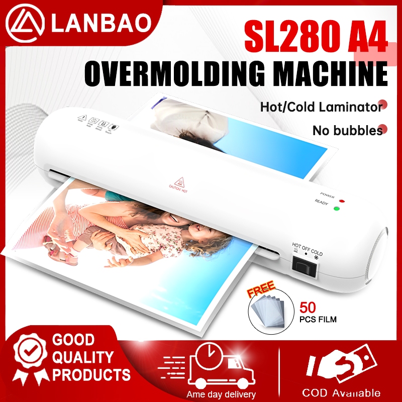 Mesin Laminate A4 Laminating Machine A4 Laminator Machine for Home School Office Use with 50pcs ...