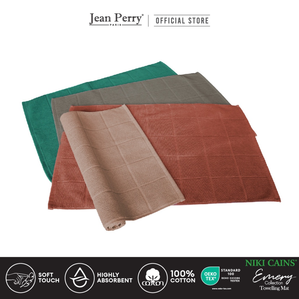 Niki Cains Emery Towelling Mat - 100% Cotton 45cm x 70cm | Shopee Malaysia