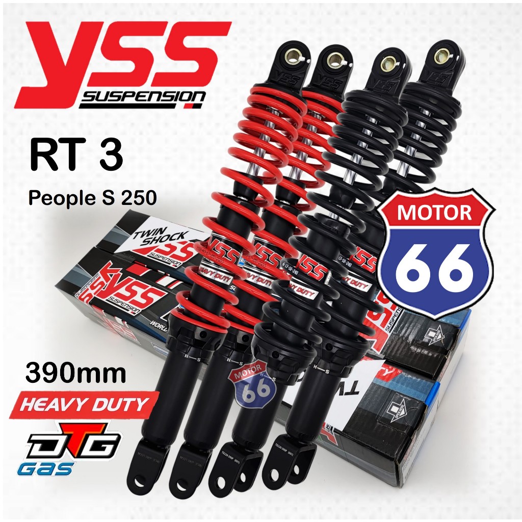 RT3S RT3 RT2 WMOTO TwinShock YSS, Adjustable keras lembut. Ori warranty 6 bulan. Absorber KYMCO ...