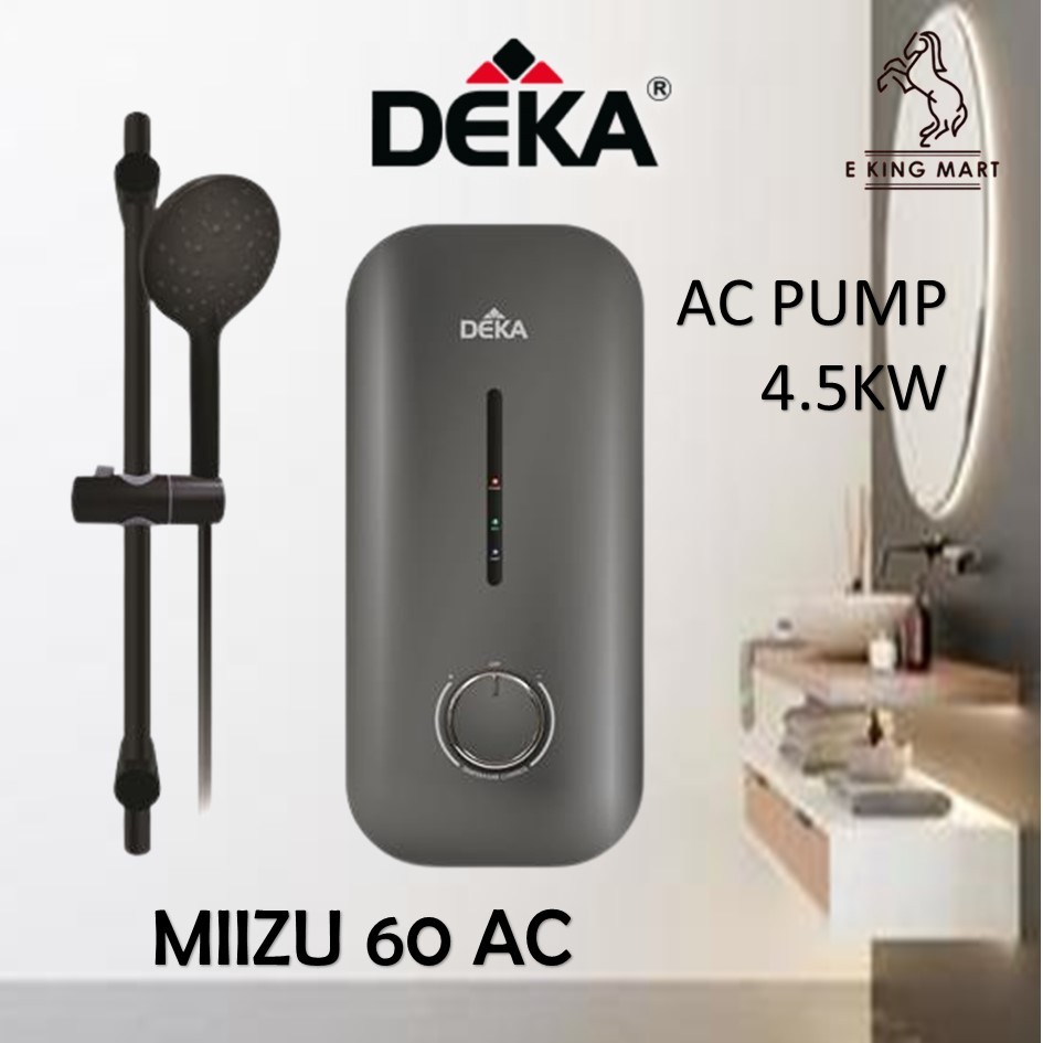 DEKA MIIZU 60 AC Instant Water Heater Turbo Jet AC Pump Shower Pemanas ...