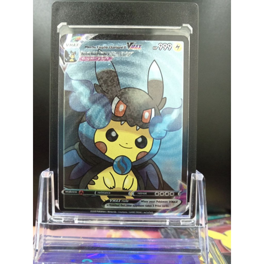 blue Charizard pikachu Vcos Gred SS+ Pokemon colab slab pokemon card ...