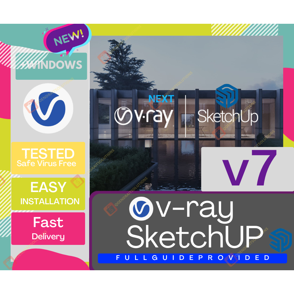Vray 𝟕 for SketchUp 2017 - 2025 | LATEST v𝟕 | V-Ray Next |+ 𝙑𝙞𝙙𝙚𝙤 ...