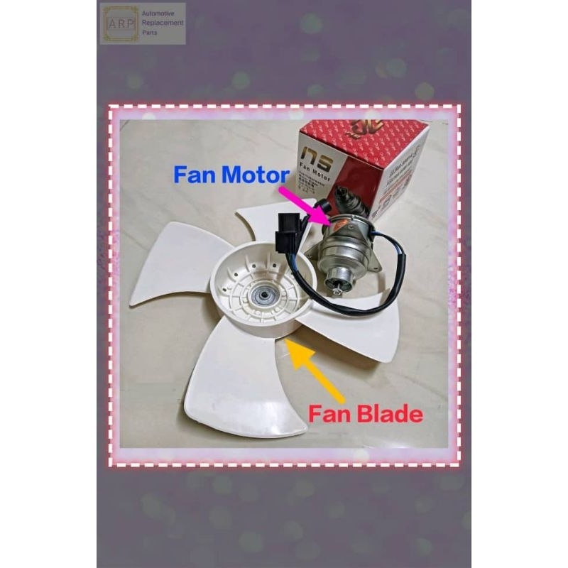 NS Fan Motor & Fan Blade Satria, Wira Vdo (apm type)(2socket)(Motor ...