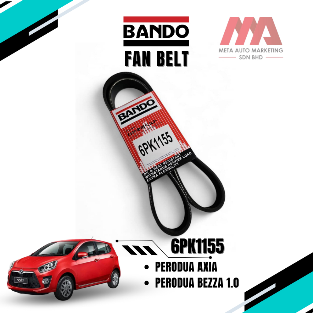 BANDO FAN BELT 6PK1155 PERODUA AXIA BEZZA 1.0 | Shopee Malaysia